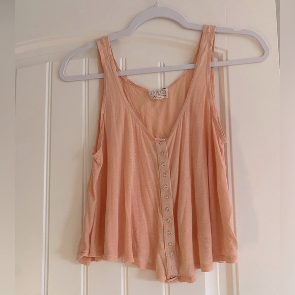 La Hearts | Tops | La Hearts Peach Crop Top | Poshmark